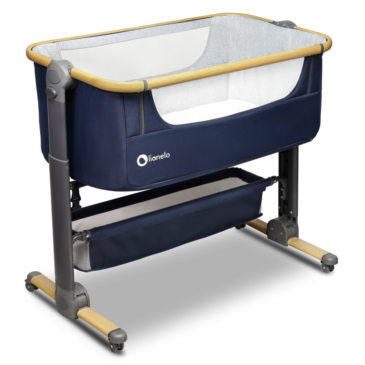 Приставне ліжечко Lionelo Timon blue navy (LO-TIMON BLUE NAVY) купити в ...