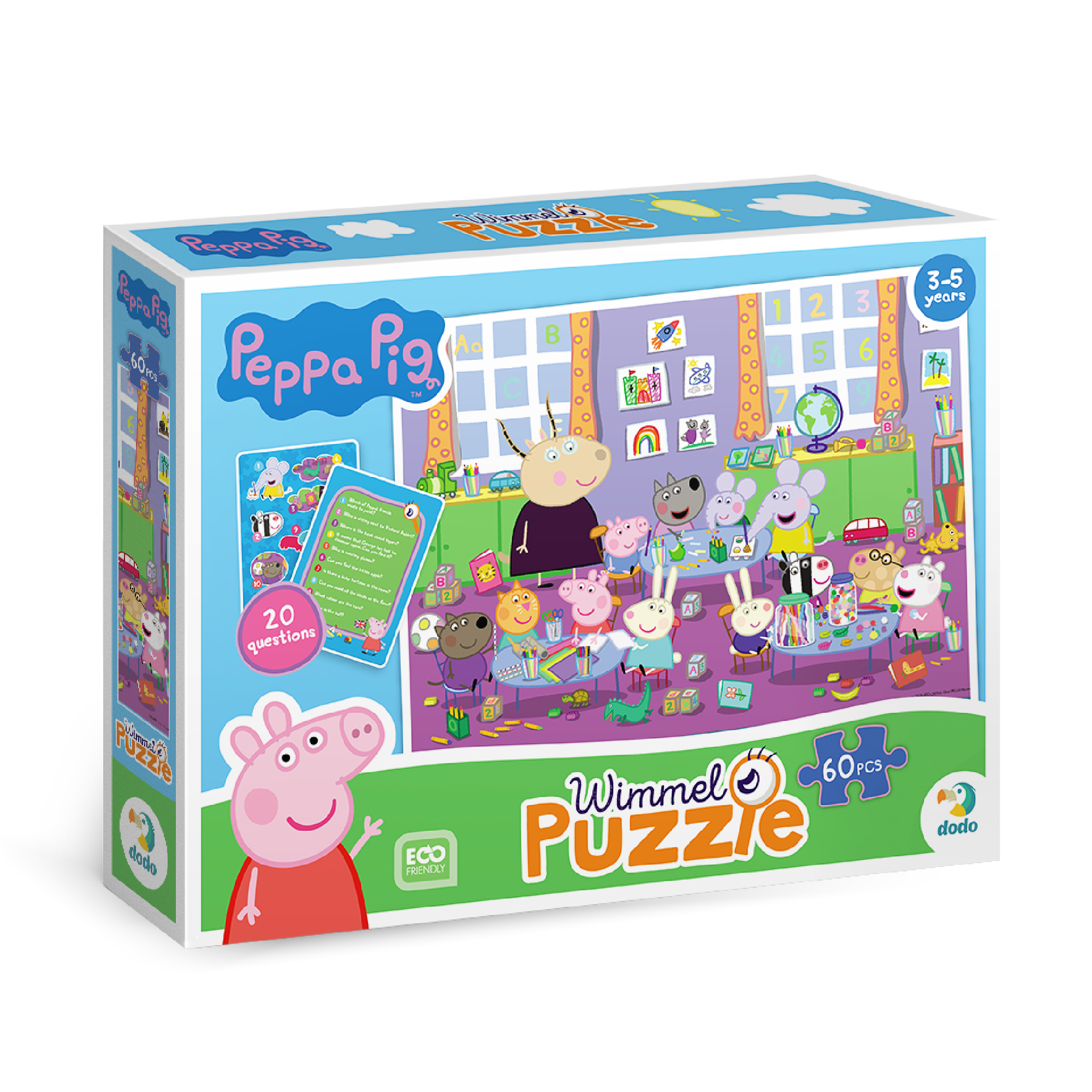 Вімельпазл Dodo Peppa Pig На заняттях 60 елементів (200454)