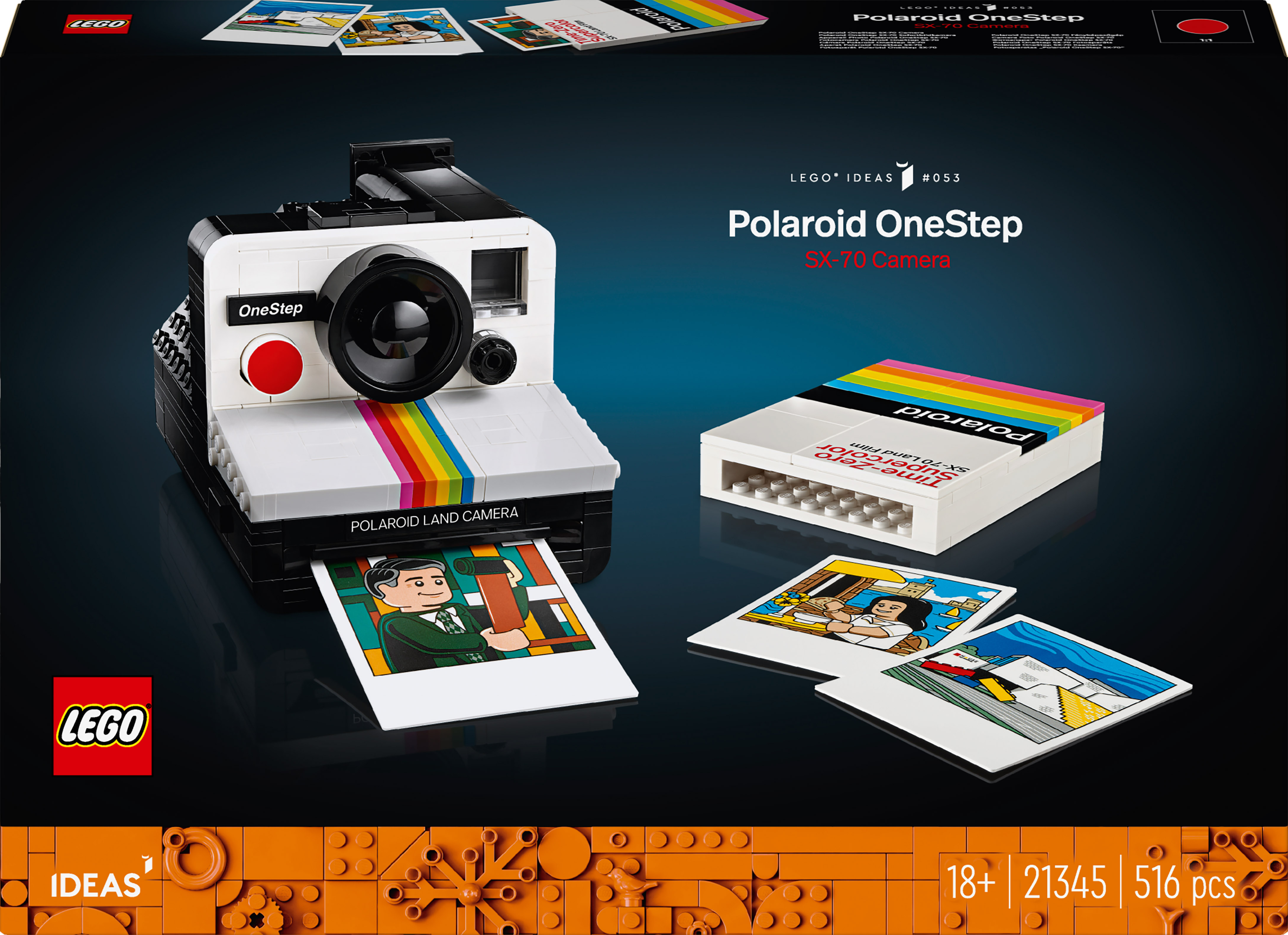 Конструктор LEGO Ideas Фотоапарат Polaroid OneStep SX-70 (21345) купити в Києві, Україні за ...