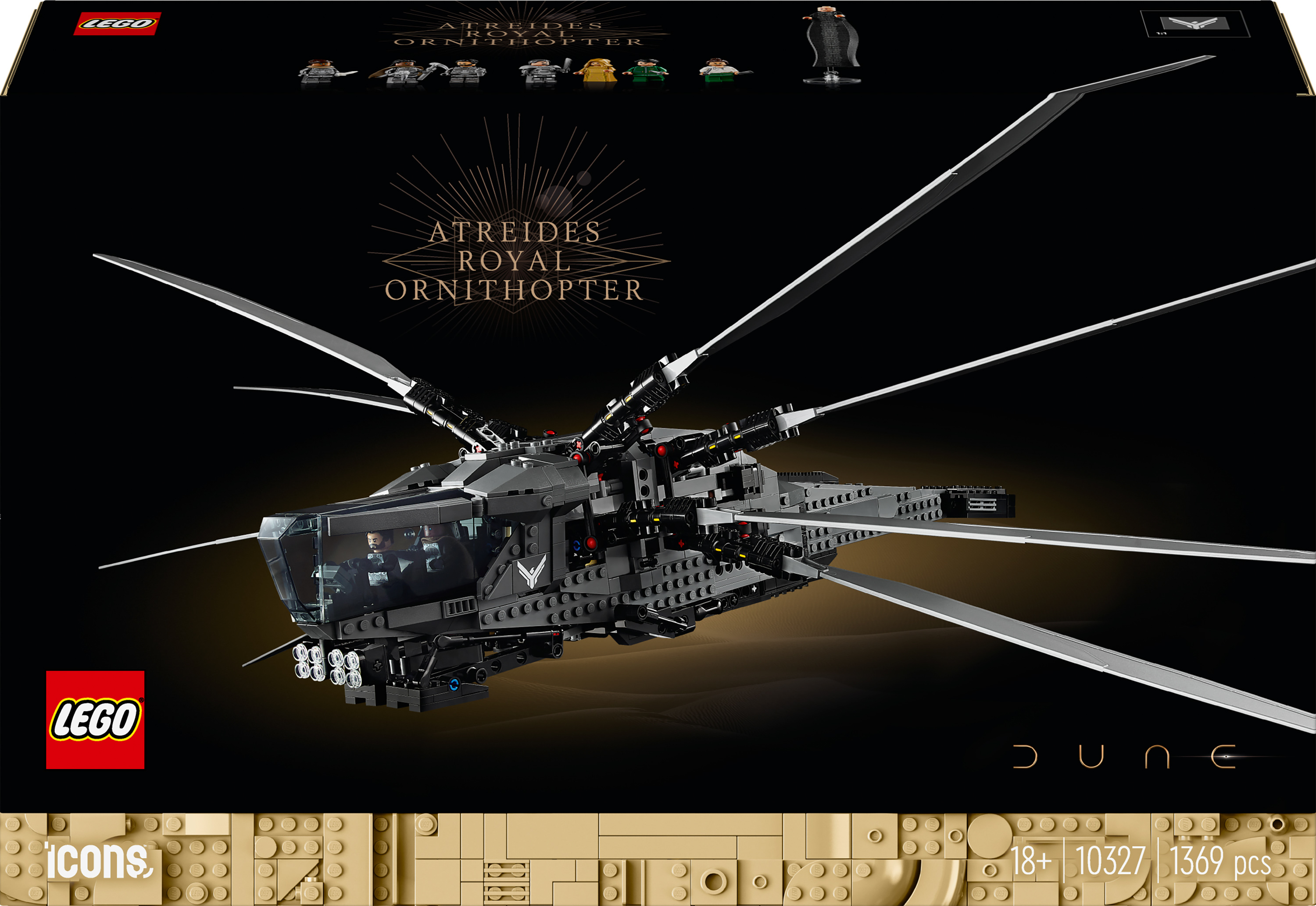 Конструктор LEGO Icons Дюна. Королівський орнітоптер Атрідів (10327) купити в Києві, Україні за ...