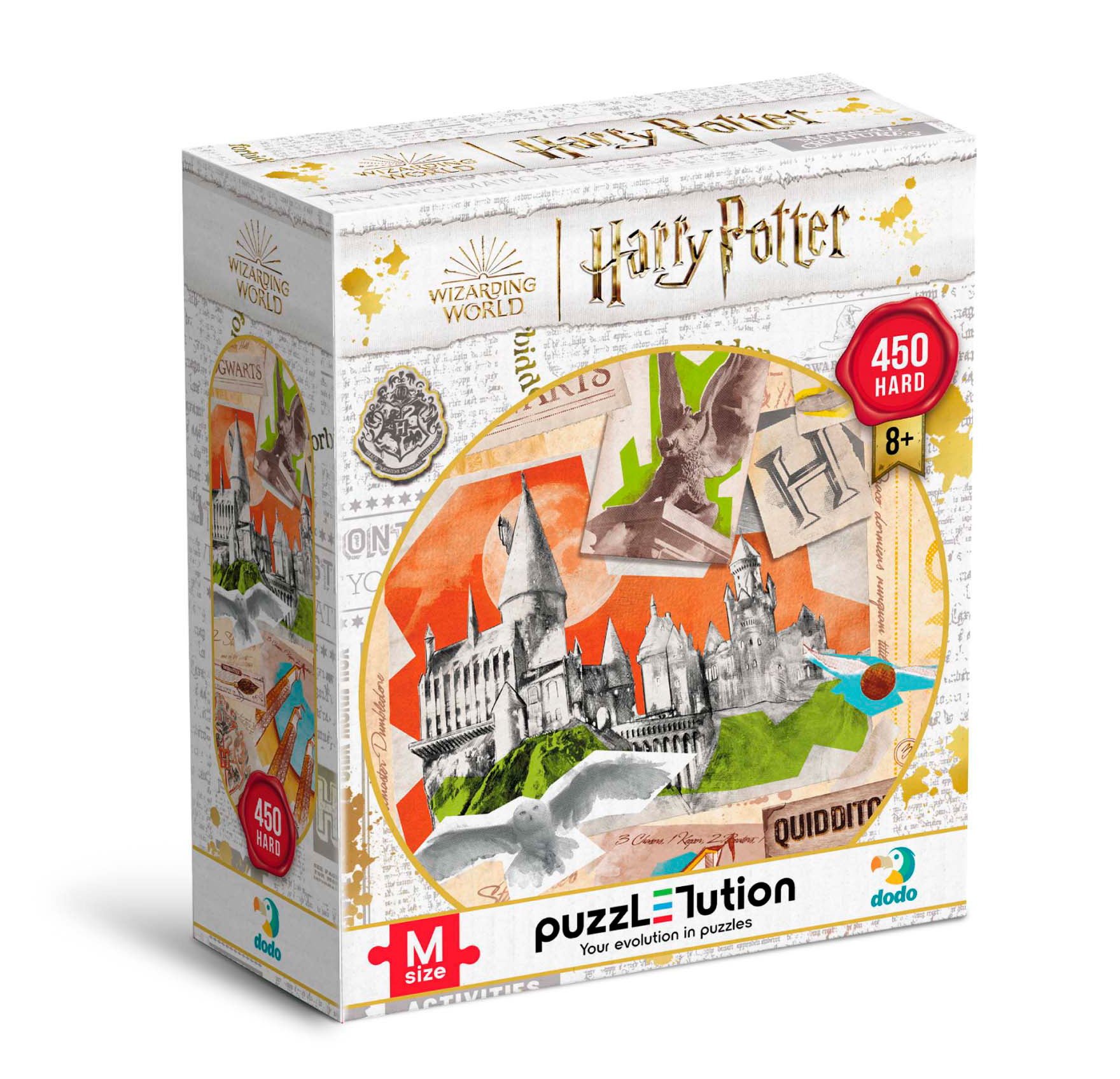 Пазл Dodo Hard-M Harry Potter Школа Хогвартс и поле для Квиддича 450 ...
