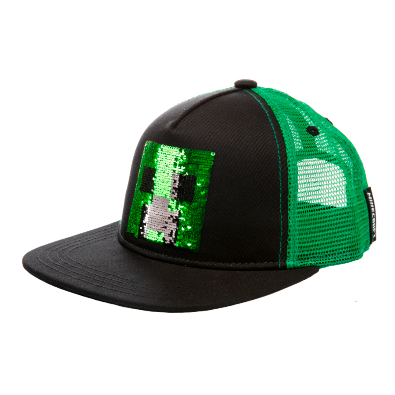 Бейсболка J!NX Minecraft Creeper Sequin green (JINX-10305) купить в ...