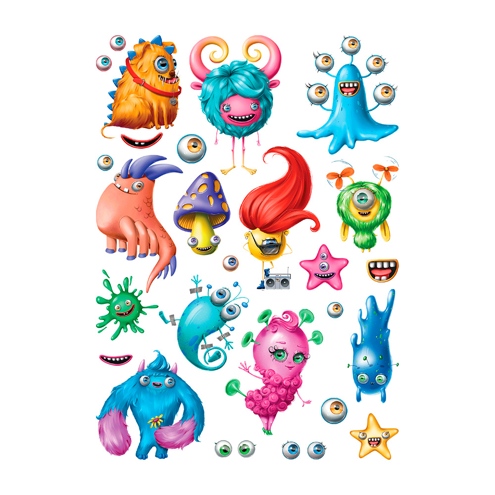 Набір тату для тіла Arley Sign Казкові монстрики (1812) купити в Києві ...