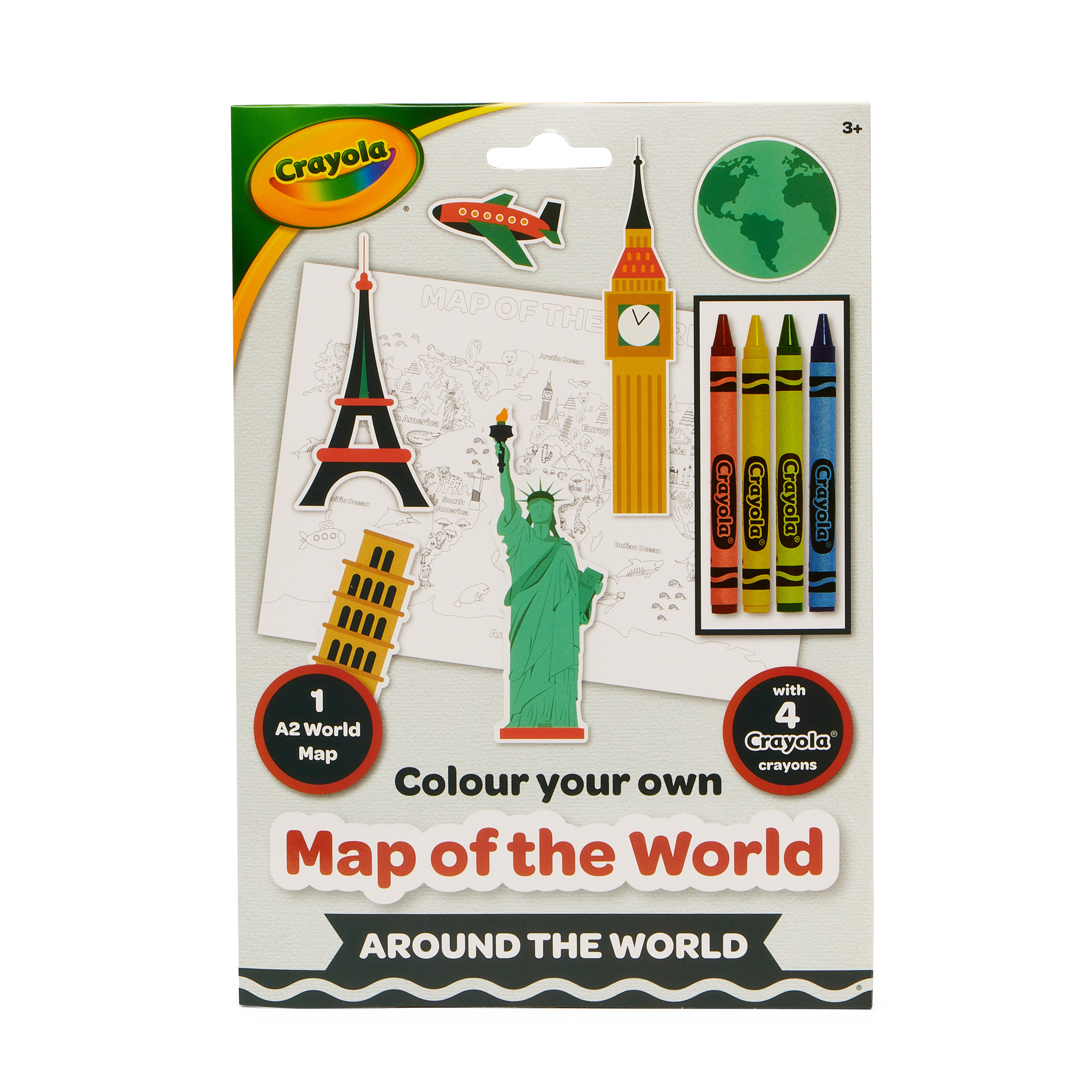 Розмальовка Crayola Карта світу Навколо Землі (15693) купити в Києві ...