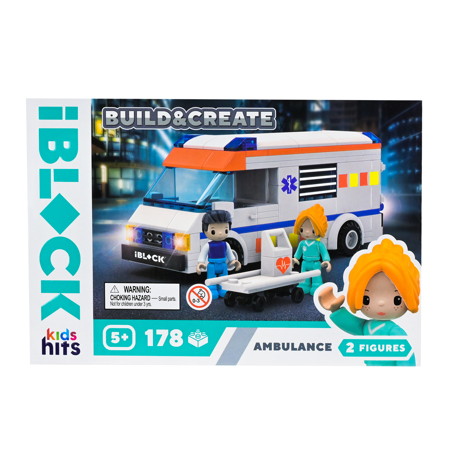 Конструктор IBLOCK Build & create Ambulance 178 деталей (KH17/001/1 ...