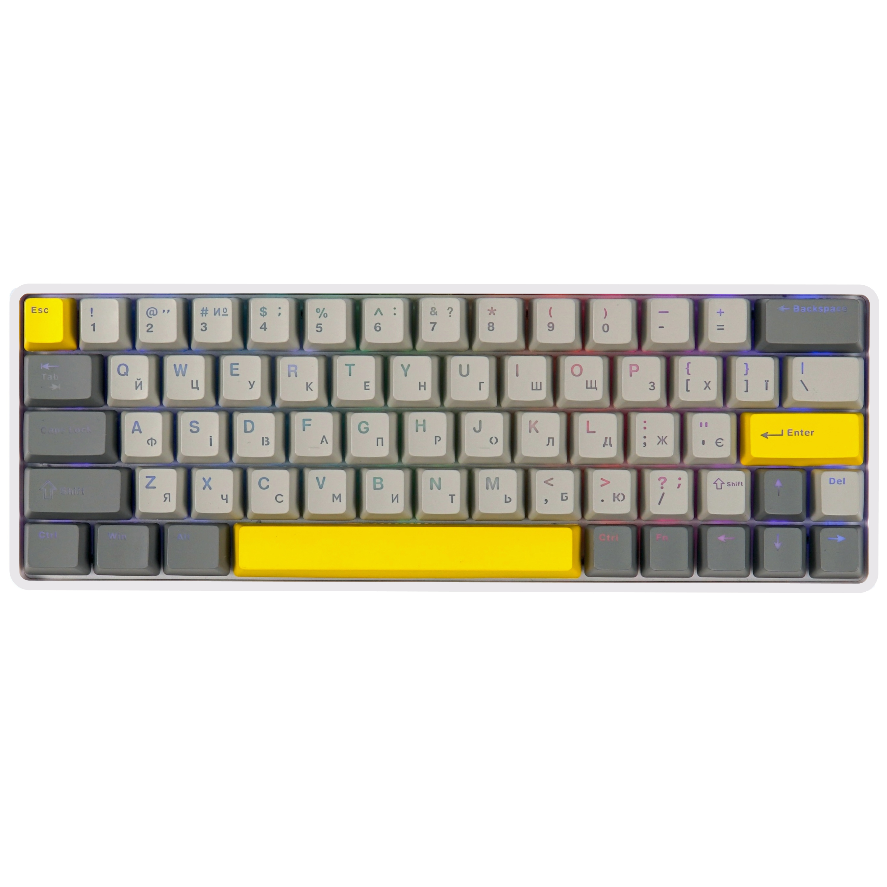 Клавіатура Epomaker EP64 60% Mulan Switch Hot-Swap RGB White UA (EP64-W-M) купити в Києві ...