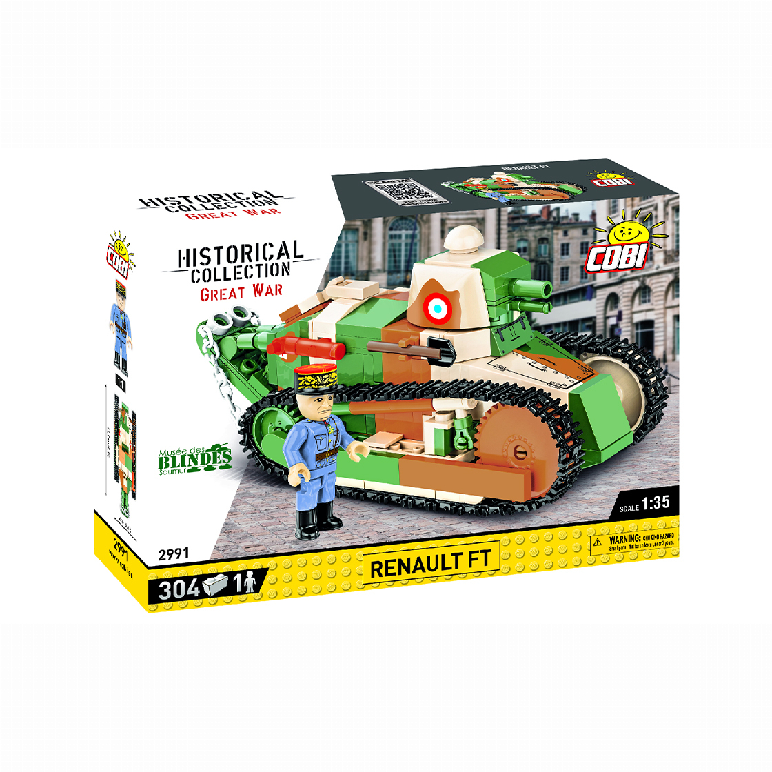 Конструктор Cobi Перша Світова Війна Танк Рено FT-17 304 деталей (COBI ...