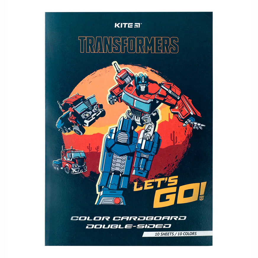 Картон кольоровий Kite Transformers 10 аркушів А4 (TF24-255) купити в ...