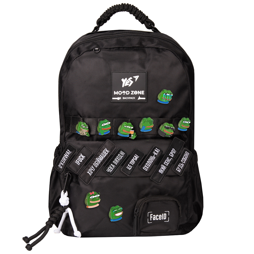 Рюкзак Yes Mood Zone Emotions Black T-51 (559628)