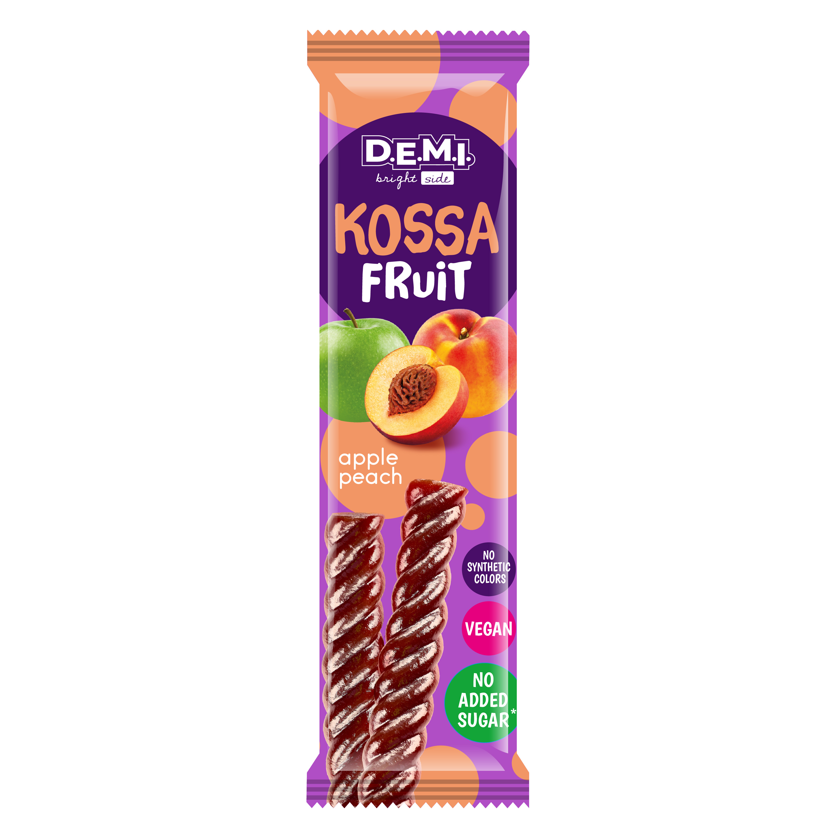 Пастила фруктова DEMI Kossa Fruit із соком персика (4820280821449 ...