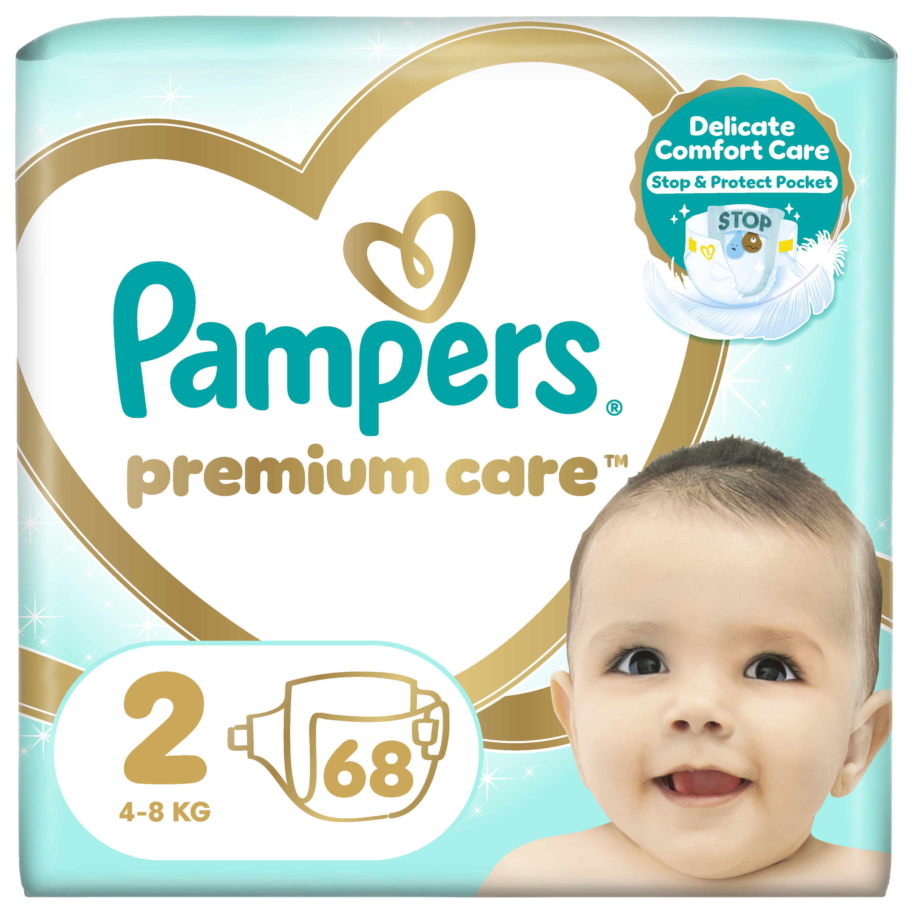 Підгузки Pampers Premium care Mini 68 шт (8001841104874) купити в Києві ...